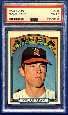 1972 TOPPS #595 NOLAN RYAN CALIFORNIA ANGELS CARD -- PSA 4 -- VG/EX | eBay