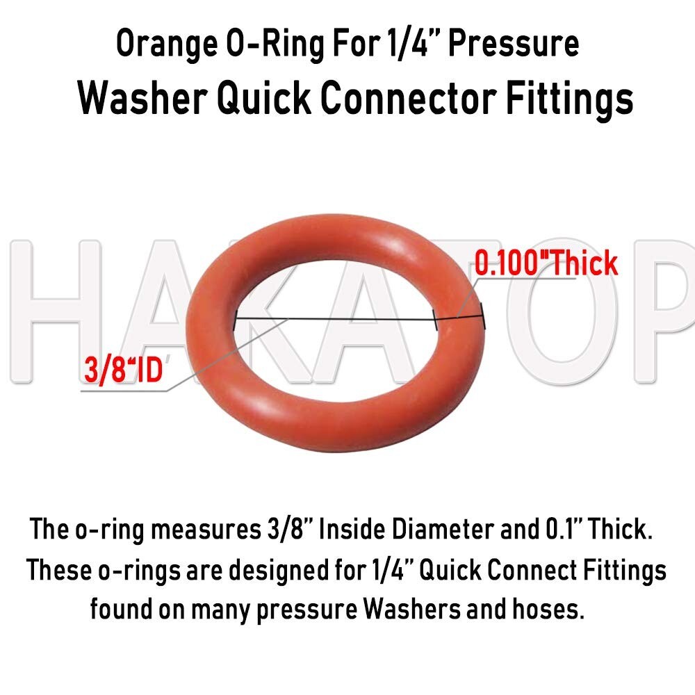 Pressure Washer O-Rings Seal Kits for 1/4" & 3/8'' Quick Coupler repair ...