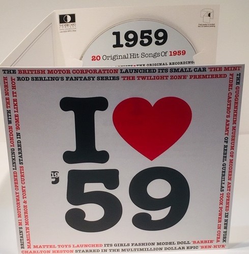 Born 1959 Happy 66th Birthday Year Greetings Card & Vintage Songs CD ...