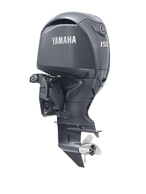 YAMAHA LF150XC Outboard Motor New in Box 25" Shaft LEFT HAND ROTATION ...