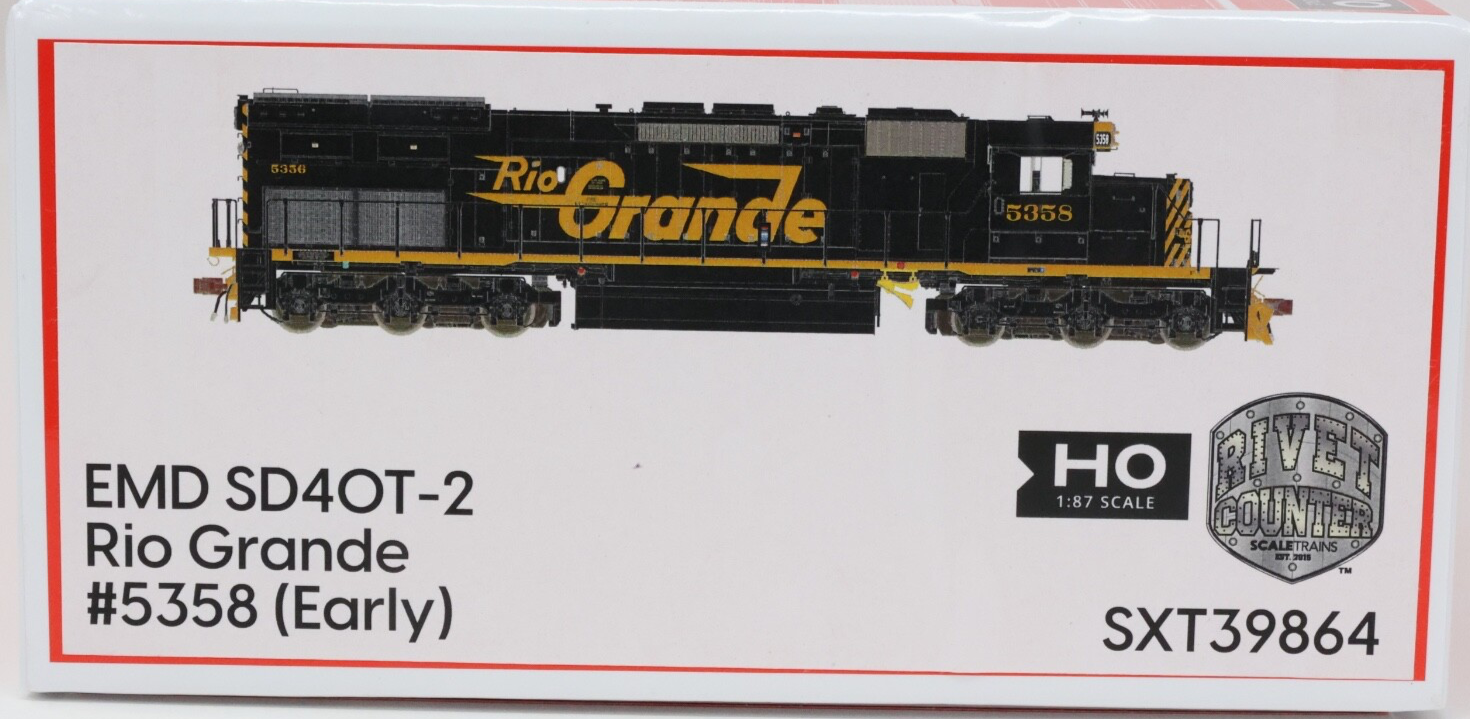 SCALETRAINS SXT39864HO RIO GRANDE SD40-T-2 #5358 (Early) | eBay