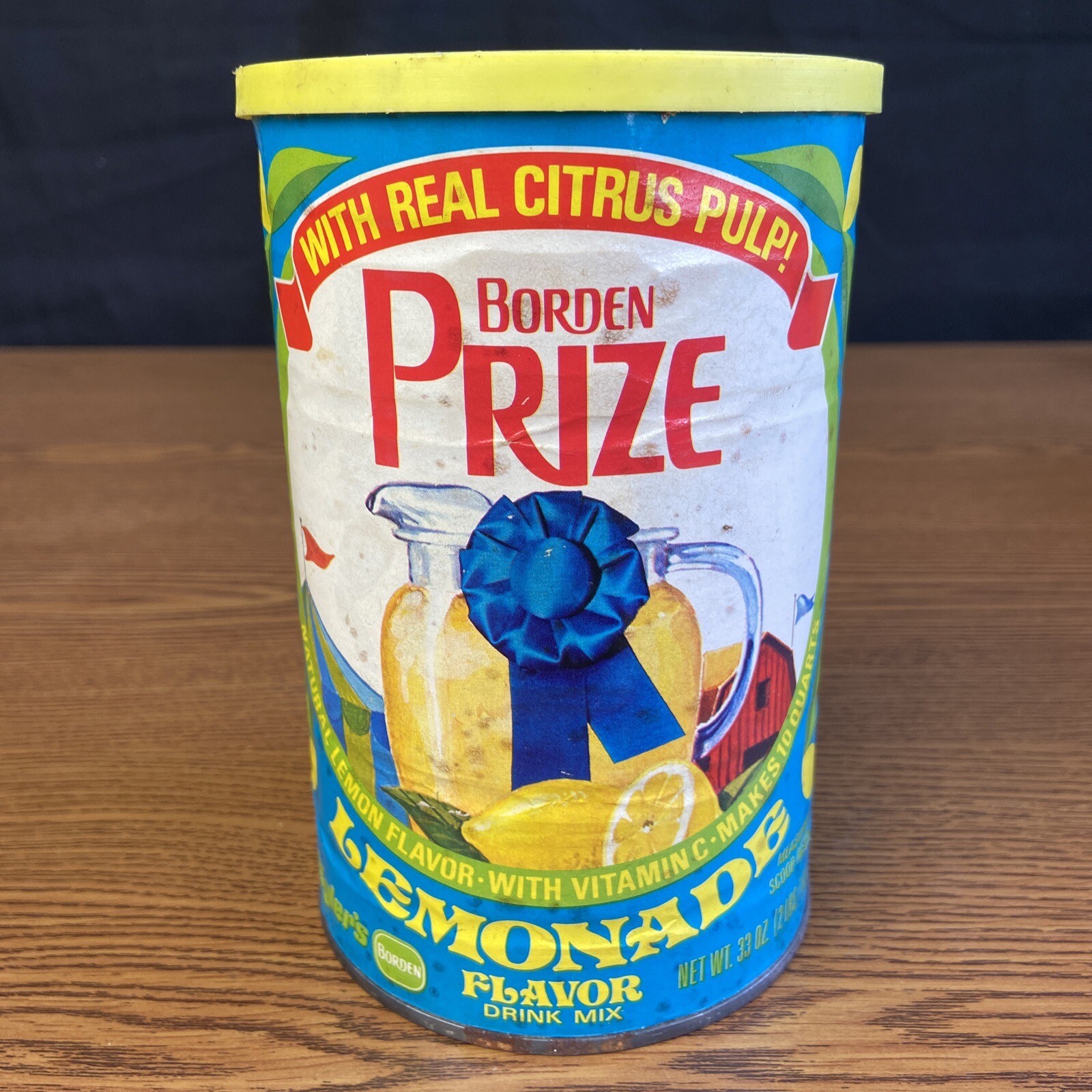 Vintage 1978 Borden Prize Lemonade Canister 33 oz Wylers Empty Can | eBay
