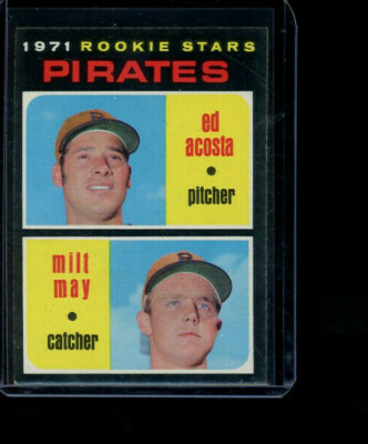 1971 Topps Card # 343 Pirates Rookies - Ed Acosta / Milt May | eBay