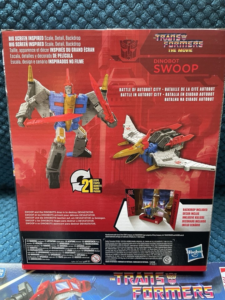 Transformers Studio Movie 86 Optimus Prime & Dinobot Swoop Lot New Read ...