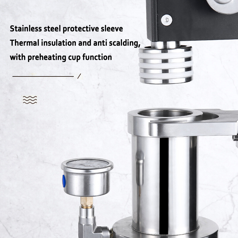 15 Bar Hand Press Espresso Coffee Maker Manual Push Type Machine ...