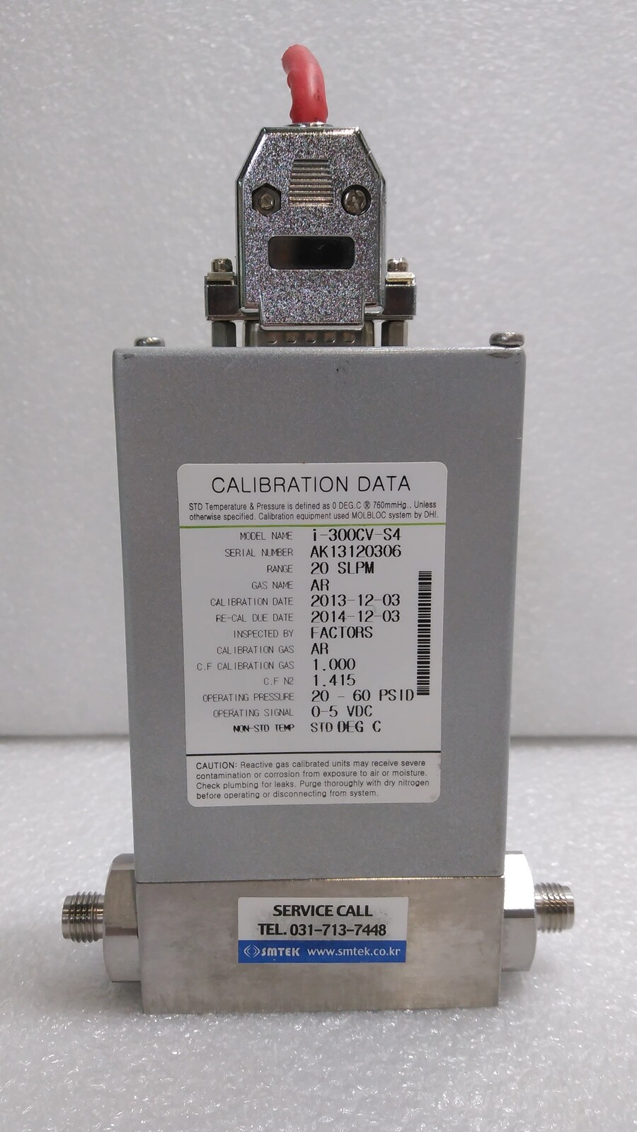 [Used] FPS / i300, i-300CV-S4 / Mass Flow Controller, 20 SLPM, AR, 1pcs ...