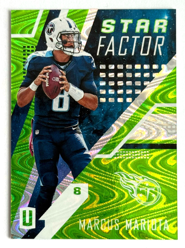 2017 Panini Unparalleled - Star Factor Marcus Mariota #SF-MM Lime Green ...