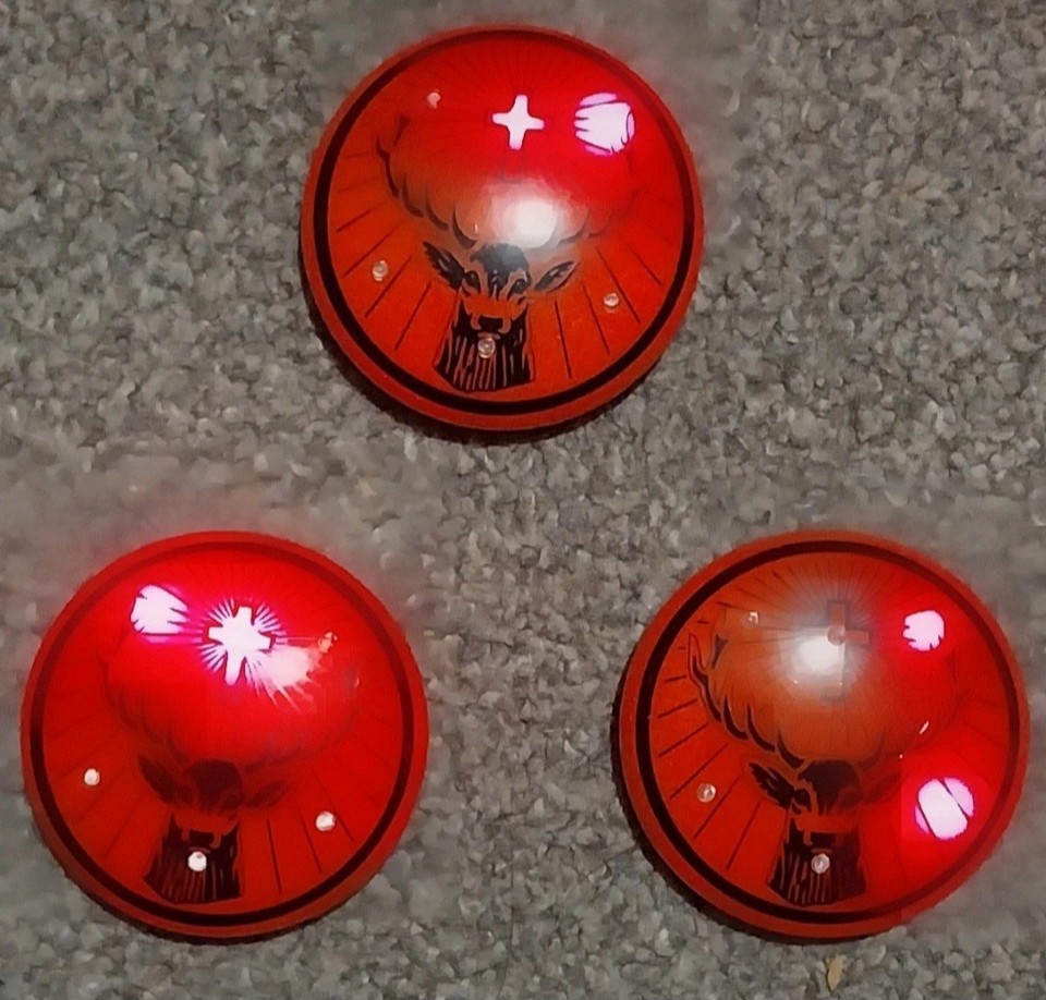 RARE Jagermeister Light Up Button Badges | eBay UK