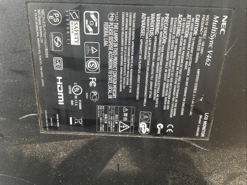 Nec Multisync V462 46 Inch LCD L460UB Model Monitor | eBay
