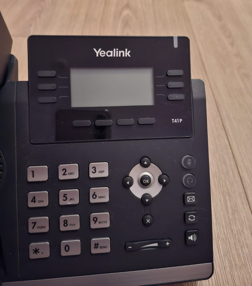 Yealink SIP-T41S IP Phone VoIP HD Voice PoE Business Desk Phone Black ...