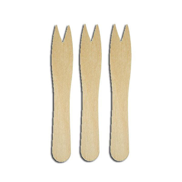 Wooden Compostable Biodegradable Chip Shop Chippy Forks in a dispenser ...
