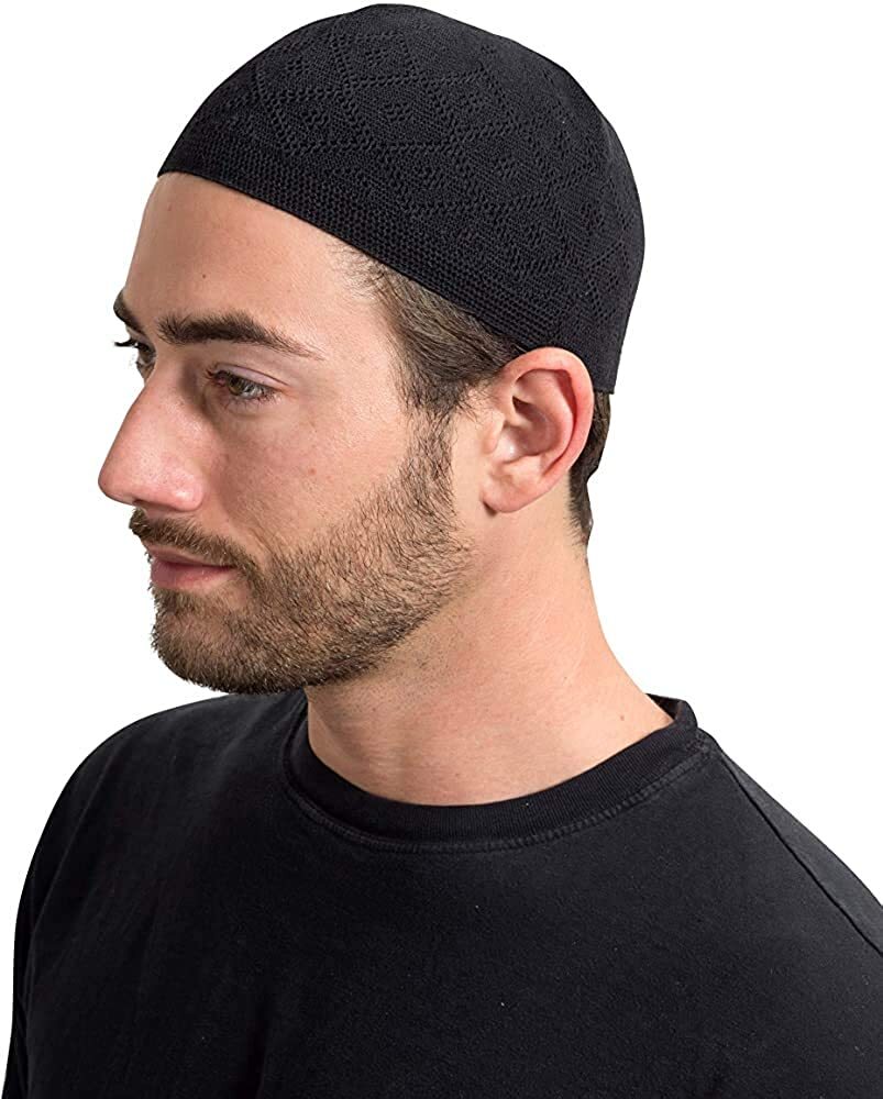 Islamic Muslim Knitting Kufi Topi Prayer Hat Taqiyah Takke Skull Cap 7 ...