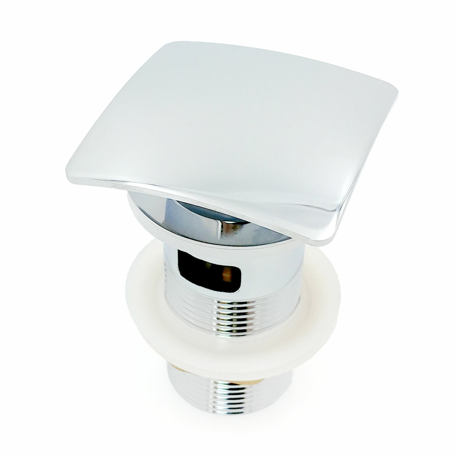 Square Slotted Basin Waste, Chrome Mushroom Dome Sink Waste 1 1/4 ...