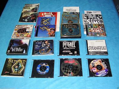 PC VIDEO GAMES LOT - CD-ROM GAMES - VINTAGE - Various Titles | eBay