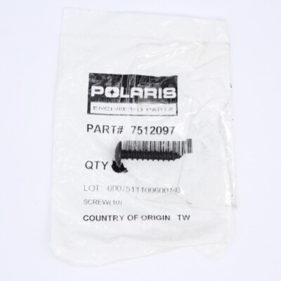 Polaris Screw Part Number - 7512097 | eBay