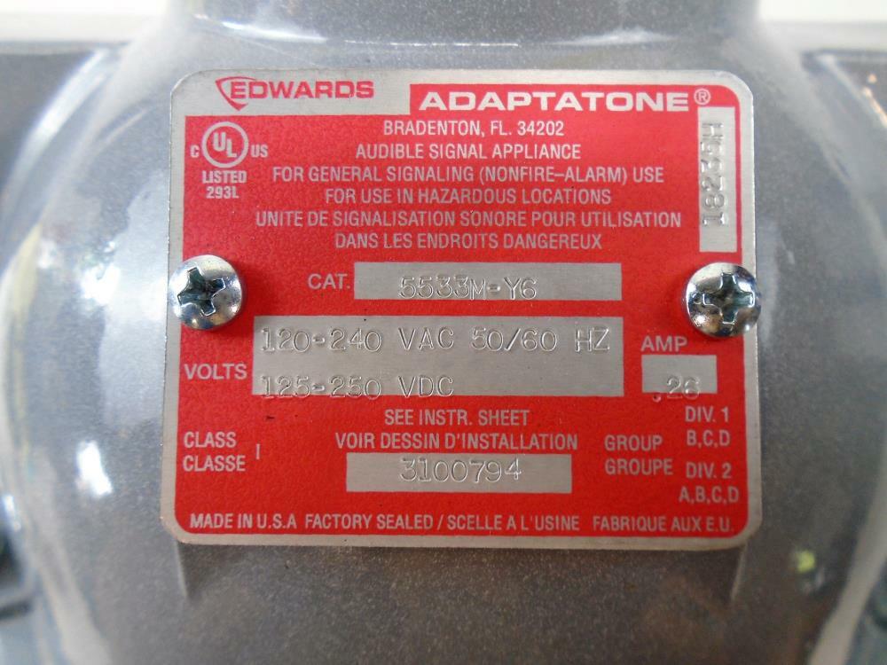 Edwards Adaptatone Audible Signaling Device 5533M-Y6 (No Horn ...