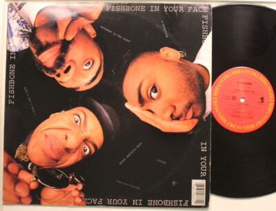 Fishbone Lp In Your Face On Columbia - Nm (Dash Marks In Pencil On Both ...