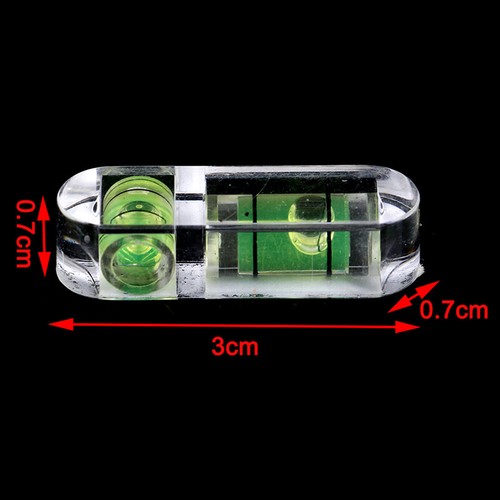 2Pcs mini T-type bubble spirit level acrylic measuring level adjustment ...