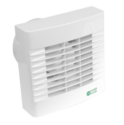 Bathroom Extractor Fan with Humidistat Pullcord & Auto Shutters 100mm ...