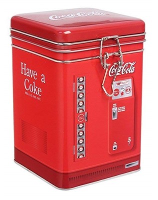 NEW COCA COLA - TIN BOX LOCK-TOP TIN CONTAINER - RED | eBay Australia