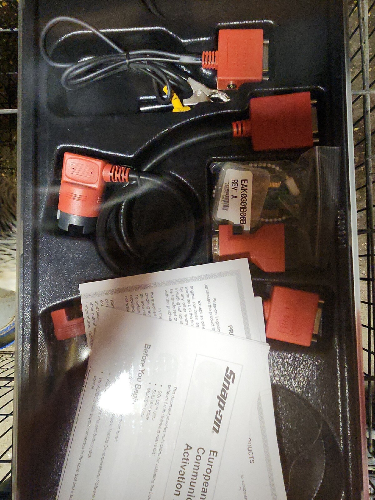 SNAP-ON SNAPON EUROPEAN ADAPTER KIT EESP328EUC COMPLETE W/ KEYS EURO ...