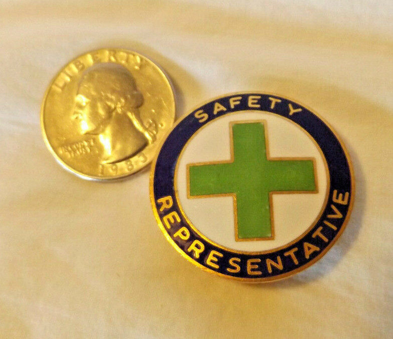 GREEN CROSS Safety Representative PIN Pinback Button Badge ENAMEL | eBay