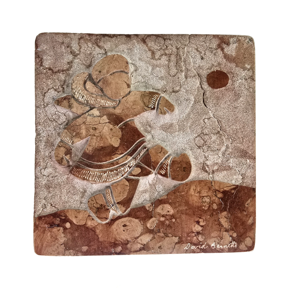 Vintage Signed David Bernett Canadian Inuit Art Carved Rosa Verona ...