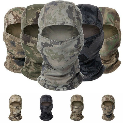 Men Army Cap Headwear Flap Hat Full Neck Cover Camouflage Hats Winter ...