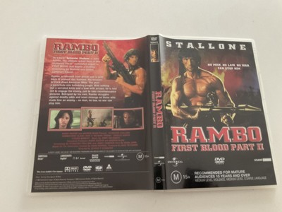 RAMBO FIRST BLOOD PART II - STALLONE (DVD, M) VGC K1 | eBay Australia