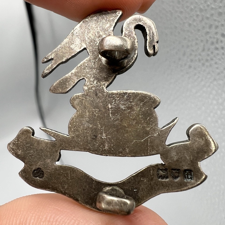 Genuine WW1 Liverpool Pals 1914 Silver Hallmarked Cap Badge | eBay UK