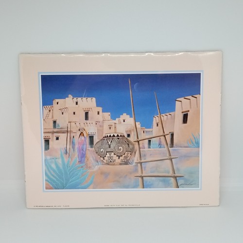 SEALED 1993 Kaplan Litho Print USA ~ Adobe with Clay Pot ~ Jim ...
