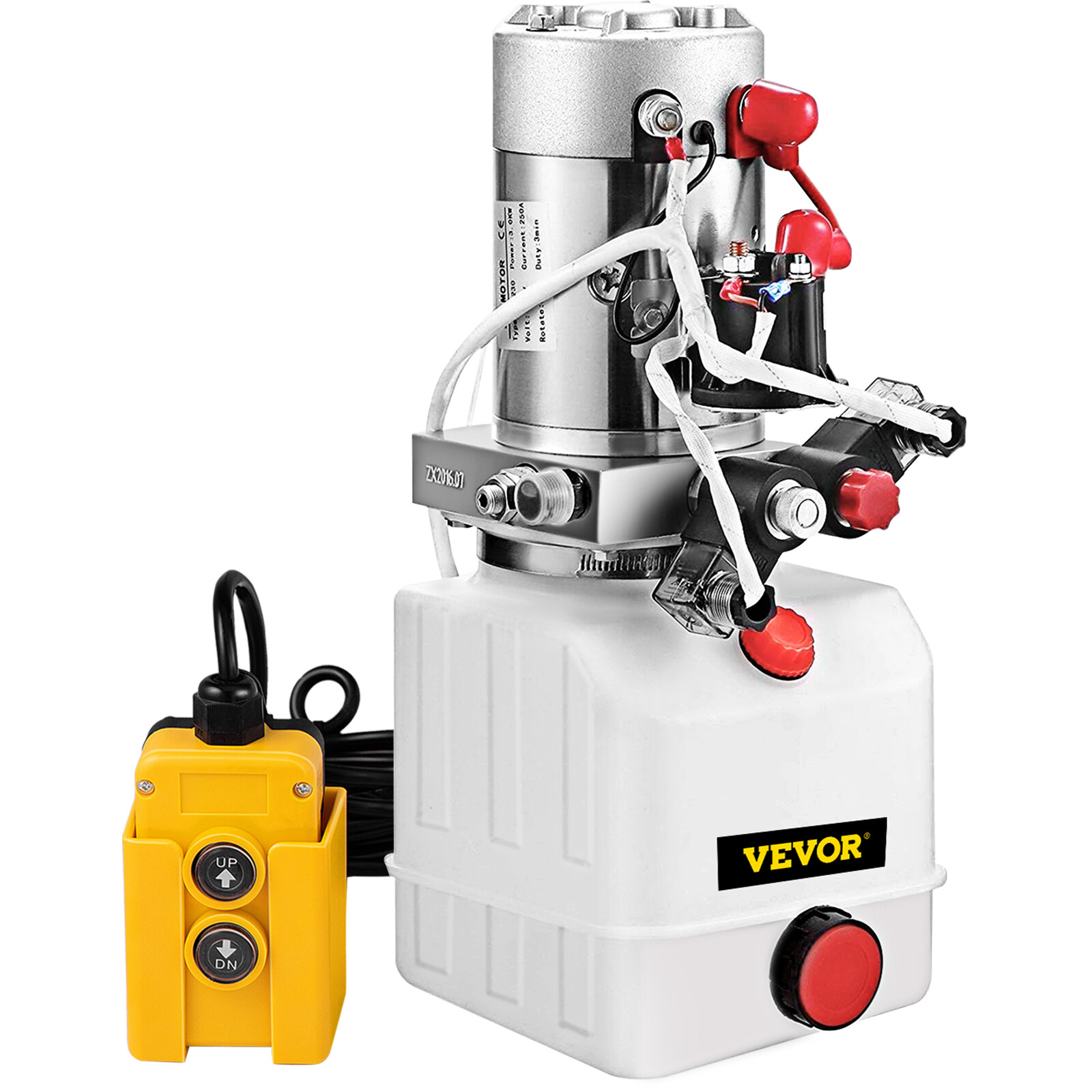 4 Quart Double Acting Hydraulic Pump DC 12V Dump Trailer Lift Power ...