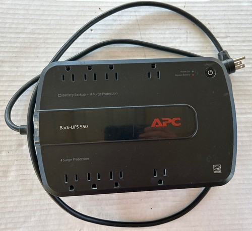APC Back-UPS ES 550 BE550G 8-Outlet Battery Back Up Surge Protector, NO ...