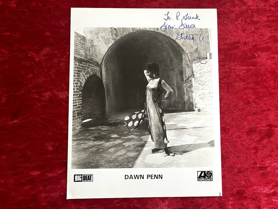 DAWN PENN B/W PHOTO AUTHENTIC AUTOGRAPHED PHOTO REGGAE LEGEND -ONLY 1 ...