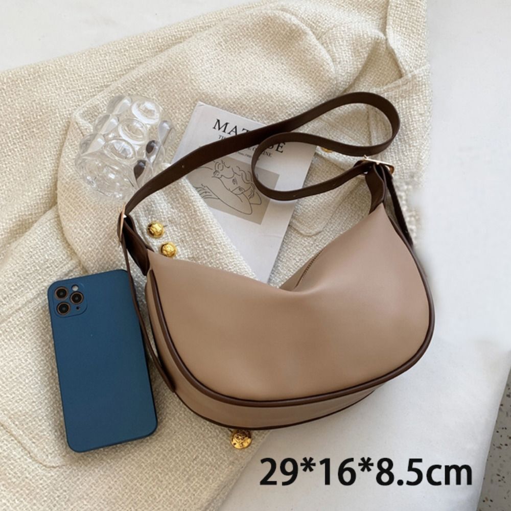 PU Crossbody Bag Lightweight Handbag Fashion Sling Dumpling Bag Women ...