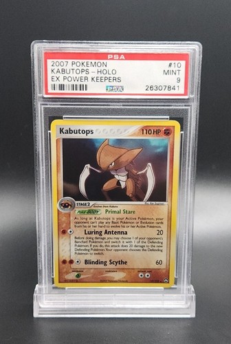 PSA 9 MINT Kabutops ex Power Keepers Holo Rare Pokemon Card 10/108 ...