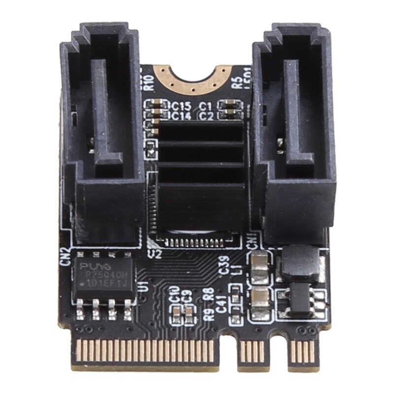 M.2 A Key + E Key to SATA 3 Adapter JM582 Chips 2 Ports SATA III ...