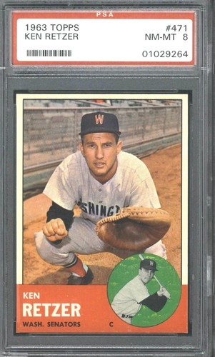 1963 Topps #471 Ken Retzer - PSA 8 | eBay