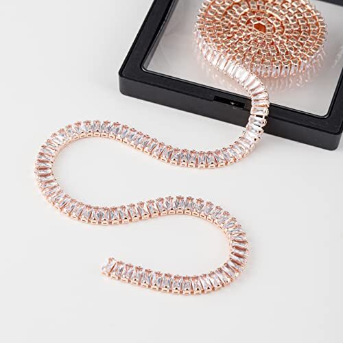 1 Yards Zircon Rhinestones Close Chain Beaded Crystal Trim by The Yard ...