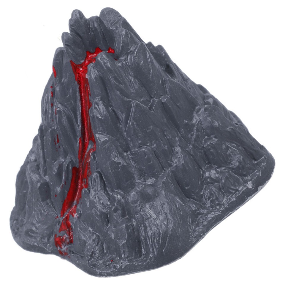 Volcano Lava Toys Child Dinosaur Figures Garden Solar Flame Lights ...