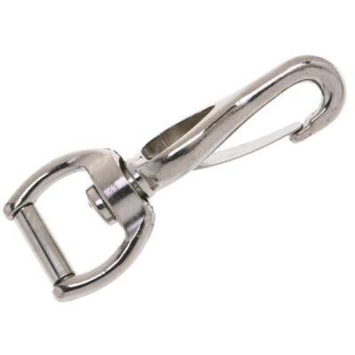 (5)-Nickel Plated 2-5/8" Long #435Z Swivel Strap 5/8" Eye Spring Snap ...