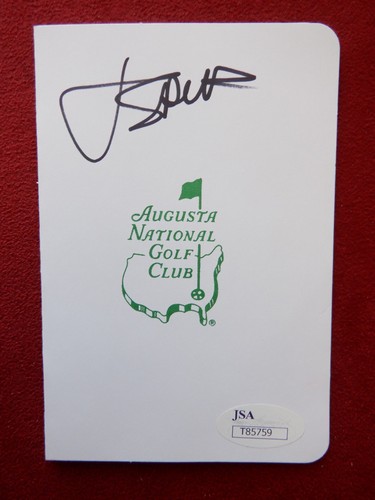 2015 Masters Champion, Jordan Spieth autographed Augusta GC scorecard ...