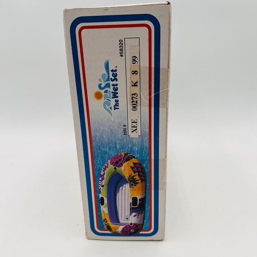 New Vintage Intex Wet Set Inflatable Club 100 Boat 58320 62x40” 1998 | eBay