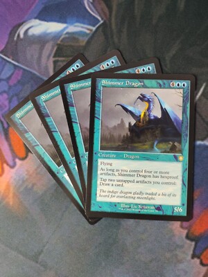 Shimmer Dragon x 4 | RETRO | 7% Off 2+ | Brother's War | NM | MTG | eBay