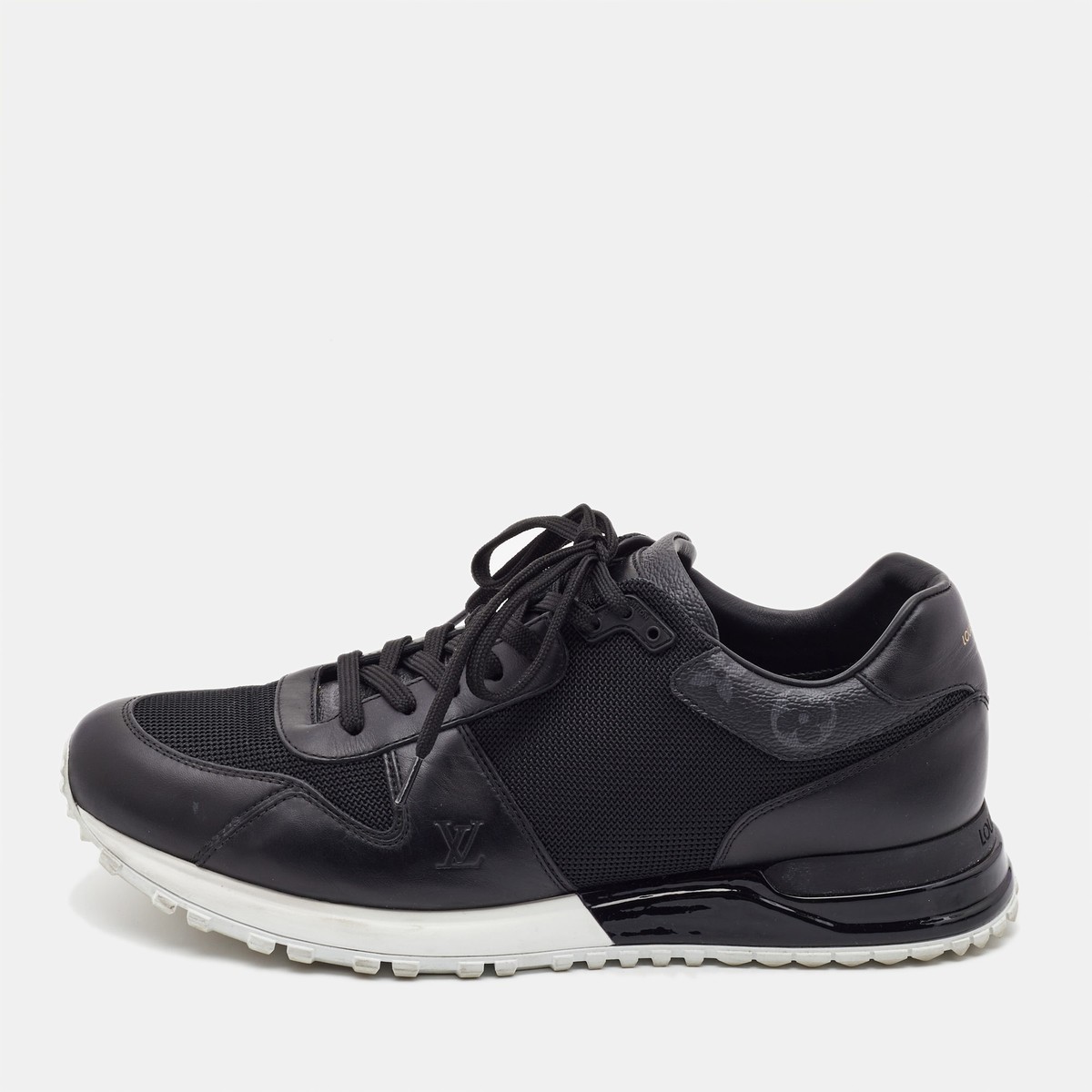 Louis Vuitton Black Monogram Canvas and Mesh Run Away Lace Louis Vuitton Black Monogram Canvas and Mesh Run Away Lace