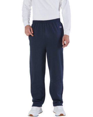 Champion P800 Adult Powerblend Open-Bottom Fleece Pant with Pockets | eBay
