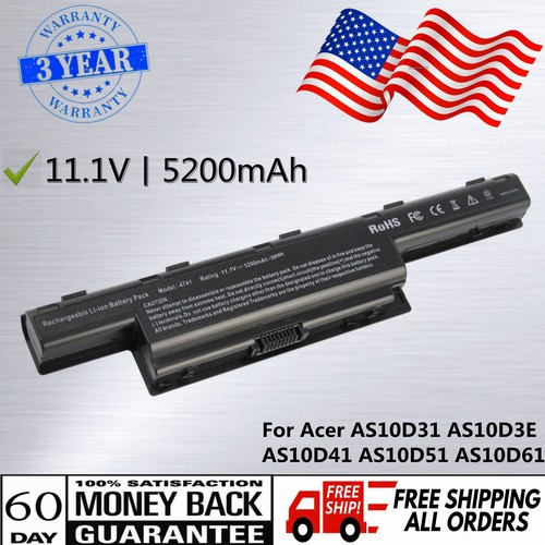 AS10D31 AS10D51 AS10D41 Battery for Acer Aspire 5742 E1-531 5250 E1-571 ...