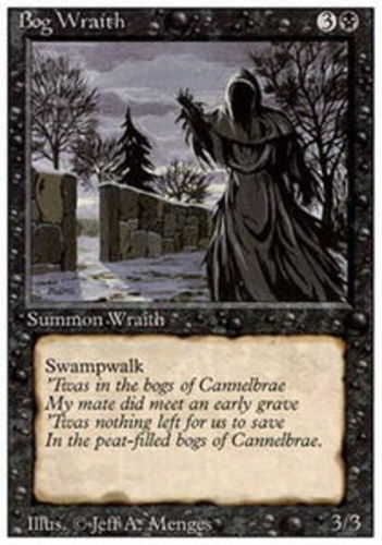 MTG: Bog Wraith [Moderately Played] Revised Edition Magic the Gathering ...