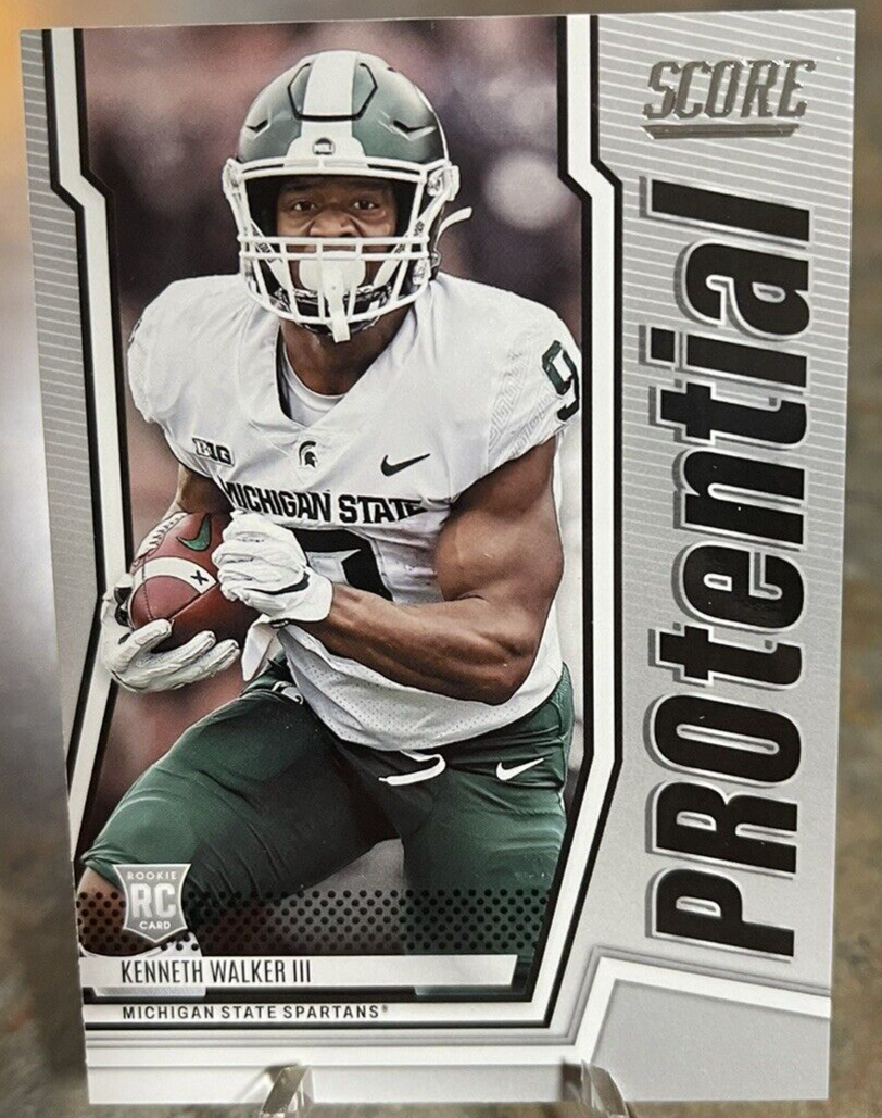 Kenneth Walker III Rookie Card 2022 Score PROtential Football Seattle ...