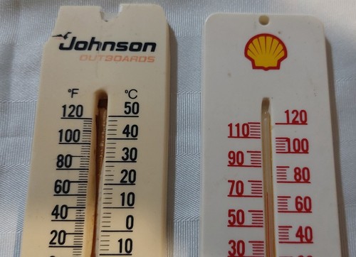 vintage old shell gas thermometer Johnson outboard temperature | eBay